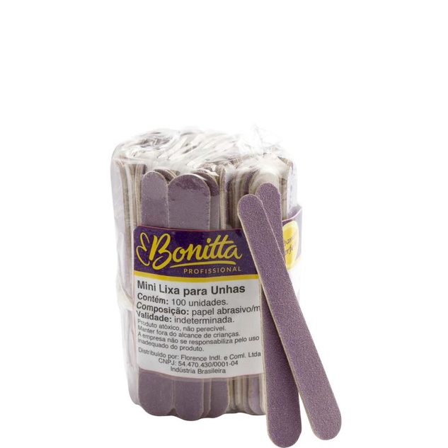 Mini Lixa de Unha 100 Unidades Bonitta REF 601 Marco Boni | Shopee Brasil