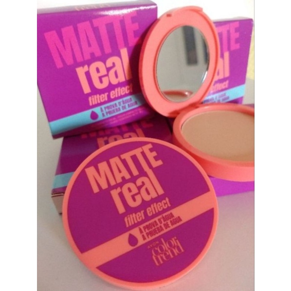Pó Compacto Matte Real Color Trend à prova d'água 8g Avon Color trend ... Pó Compacto Matte Real Color Trend à prova d'água 8g Avon Color trend ...