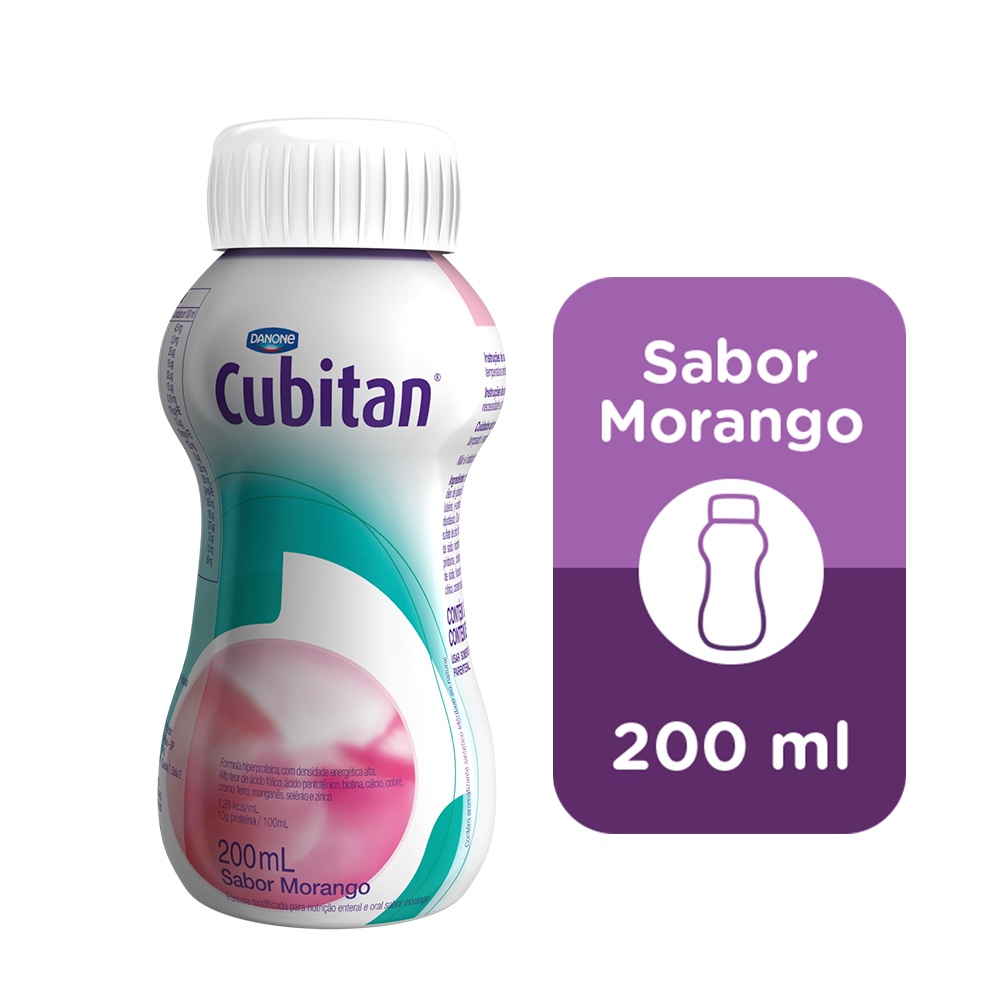 Cubitan Danone Morango 200ml | Shopee Brasil