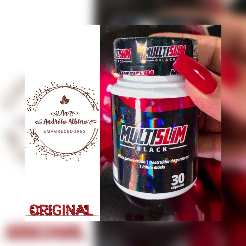 MULTISLIMBLACK 30 cápsulas 100% original | Shopee Brasil