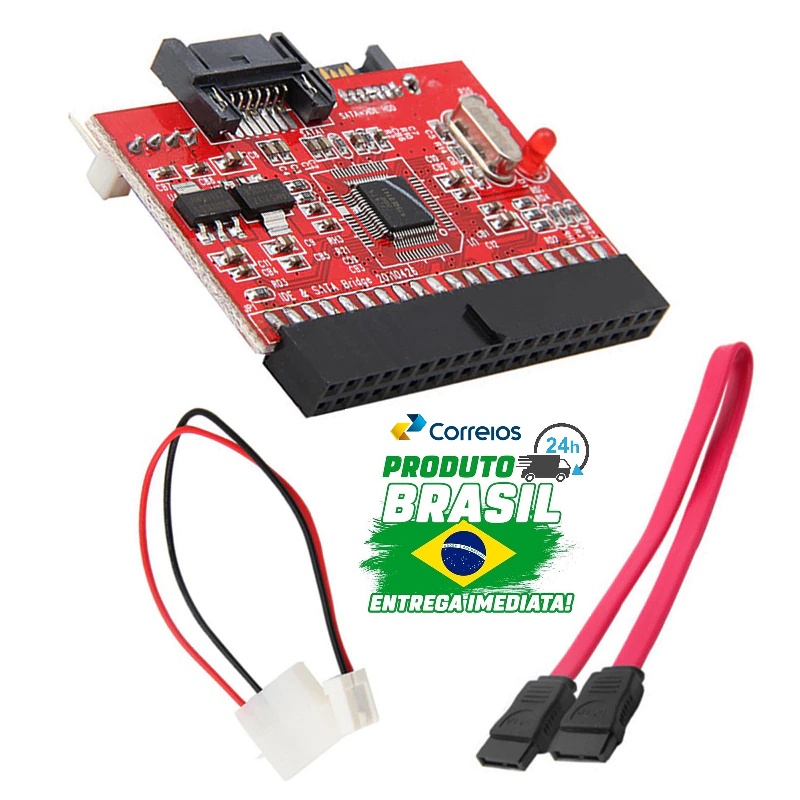 Adaptador De Conversor ide 2 em 1 para sata/sata, adaptador ide ...