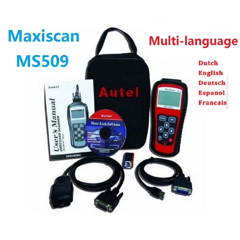 Autel MaxiScan MS509 OBDII Leitor De Código OBD2 Ferramenta De Diagnóstico Automotivo Para US ...