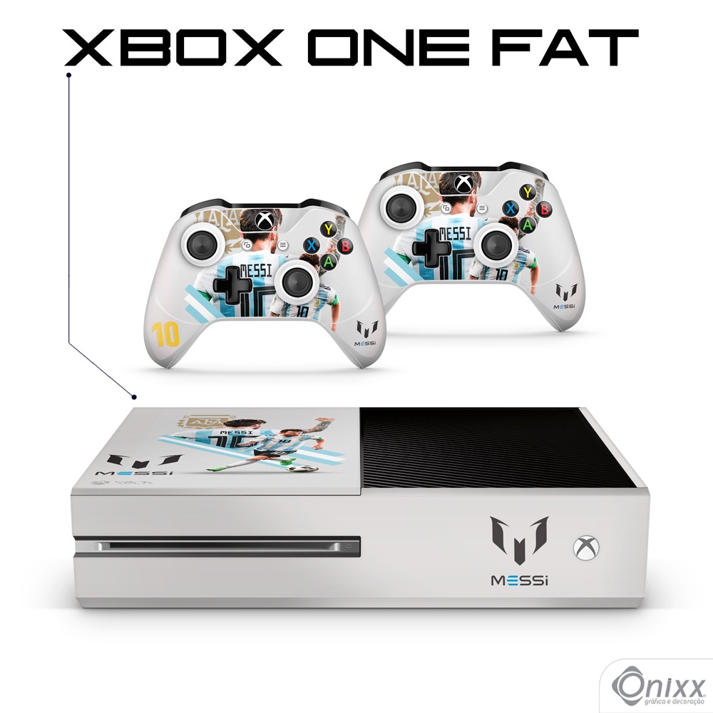 Skin XBOX ONE FAT Adesiva Messi Argentina | Shopee Brasil
