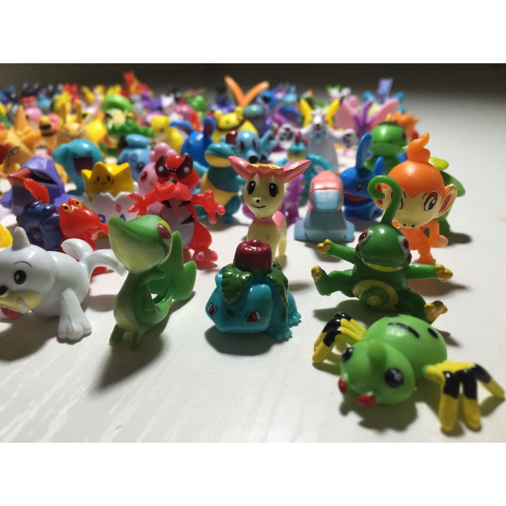 Pokémon Kit 24 Bonecos Miniaturas 2~3cm Tem Pikachu | Shopee Brasil