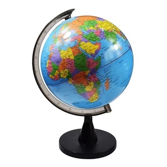 Globo Terrestre Pequeno Giratório Base de Plástico 17cm Altura | Shopee ...
