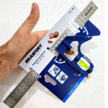 Esquadro Combinado 12 Polegadas 300mm, Ferramentarias, Usinagens ...