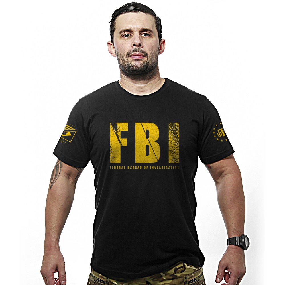 Camiseta FBI Federal Bureal Of Investigation | Shopee Brasil