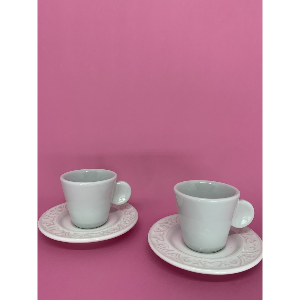 Xícara para café + Pires (Porcelana) | Shopee Brasil
