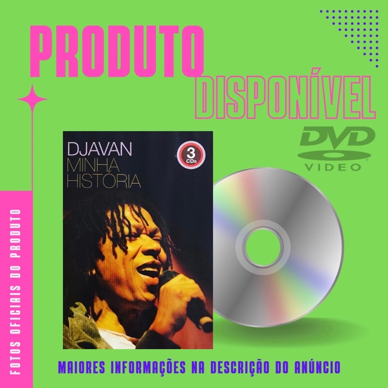 CD BOX TRIPLO DJAVAN - MINHA HISTÓRIA - 3 DISCOS (Part. Especial: Jorge Vercilo, Alcione ...