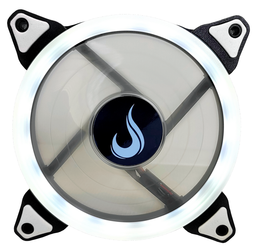 Cooler Fan Individual Galaxy Led Duplo Branco Rise Mode | Shopee Brasil