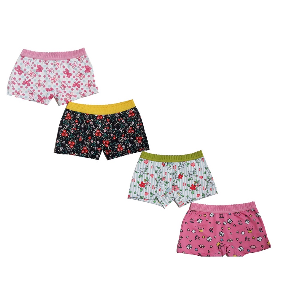 kit com 8 calcinhas boxer infantil Estampada | Shopee Brasil