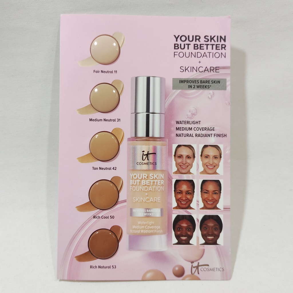 Base It Cosmetics Original e Importado - Cartela de Amostras | Shopee ...