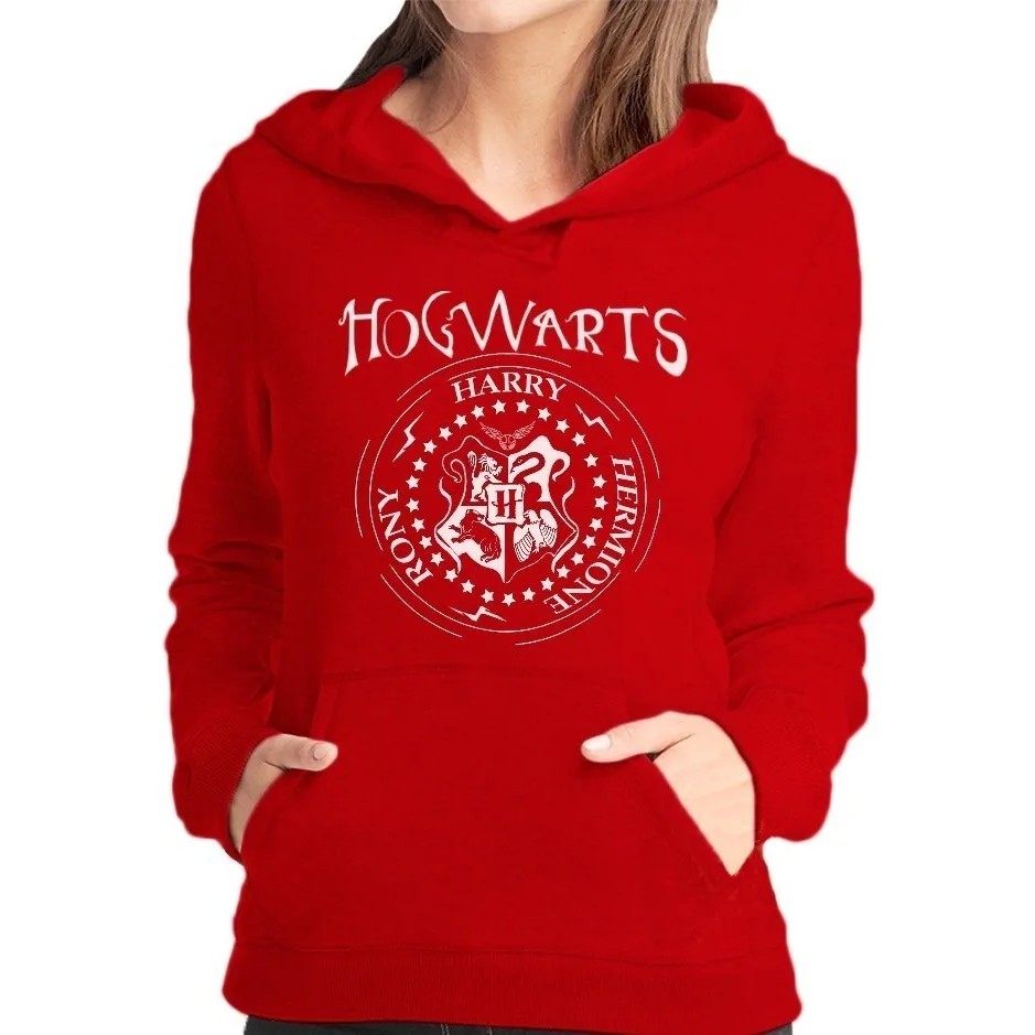 Moletom Feminino Série Harry Potter Rony Hermione Hogwarts Shopee Brasil