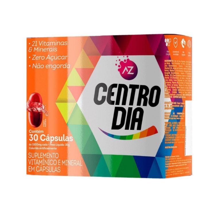 Suplemento Vitamínico Centro Dia Az 30 Cápsulas | Shopee Brasil
