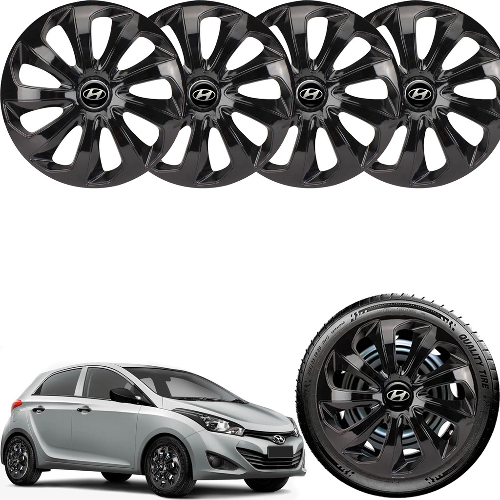 Kit 4 Calota Aro 14 Hyundai Hb20 Hb20s 2010 2011 2012 2013 2014 2015 ...