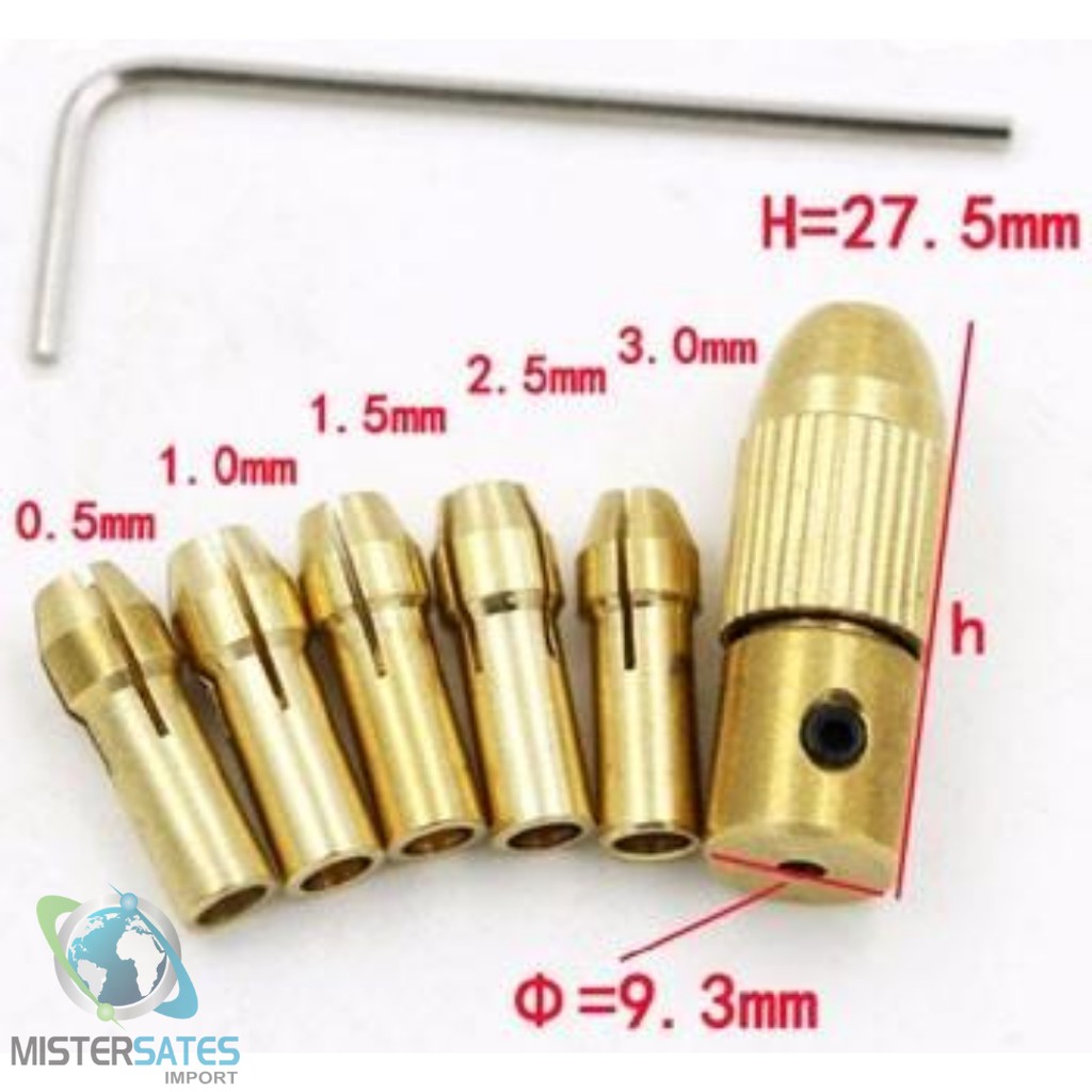 Kit Mini Mandril Com 8 Peças Retifica | Shopee Brasil