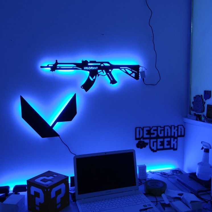 Valorant Luminária Vandal Sublime RGB SETUP Gamer | Shopee Brasil