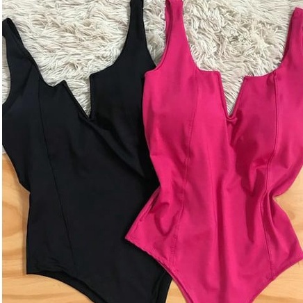 Body feminino alça larga decote v suplex com bojo | Shopee Brasil