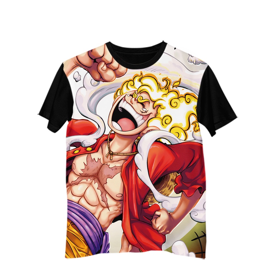 Blusa Camisa Luffy One Piece Anime Gear 5 Riso Nika G2593 | Shopee Brasil