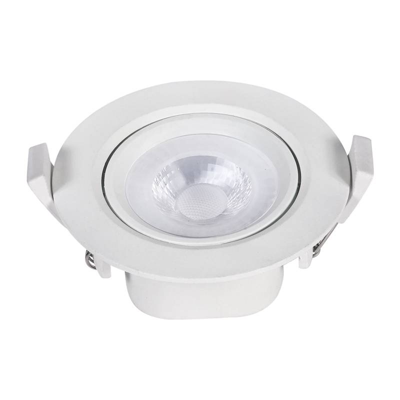 Spot Teto Led Redondo 5w 3000k Branco - Ecoforce | Shopee Brasil