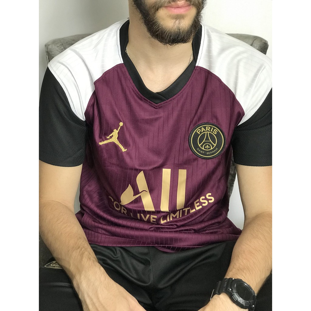 Camisa Camiseta do PSG Masculina 2021 Rosa e Roxo Lançamento Compre Já ...