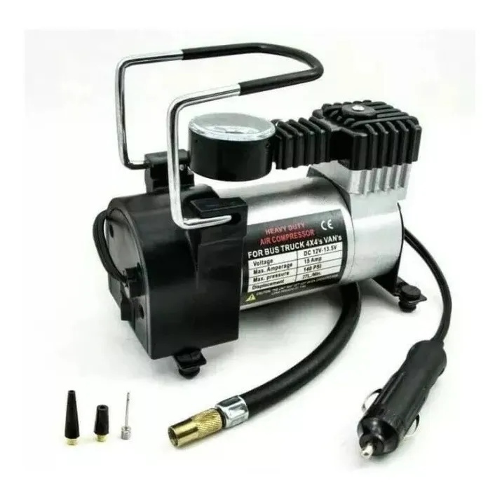 Mini Compressor Ar Portátil Pneu Carro Moto Bicicleta 14v | Shopee Brasil