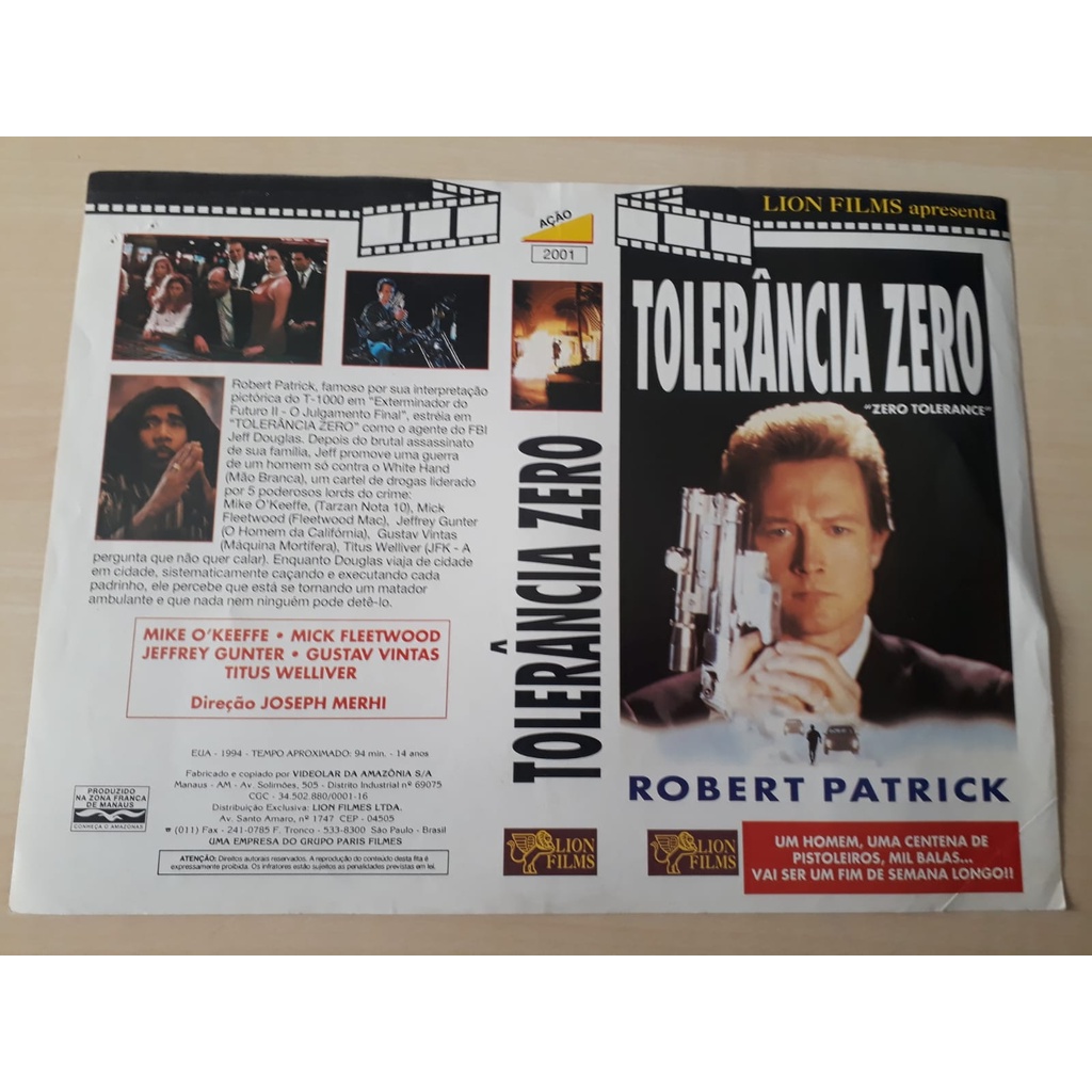 DVD Tolerancia Zero | Shopee Brasil