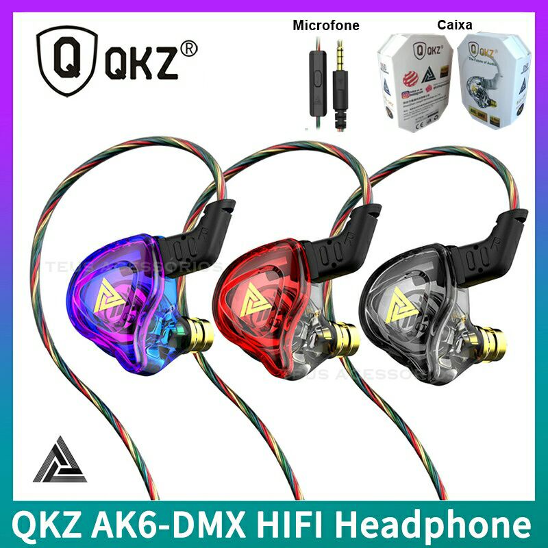 Fone de Ouvido QKZ AK6 DMX - AK6 PRO | Shopee Brasil