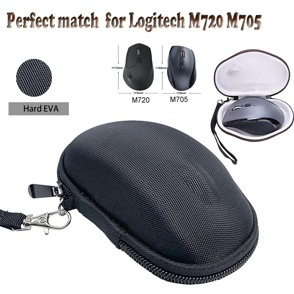 Hard Carry Case Bag For Logitech M720 M705 Triathalon Multi-Device ...