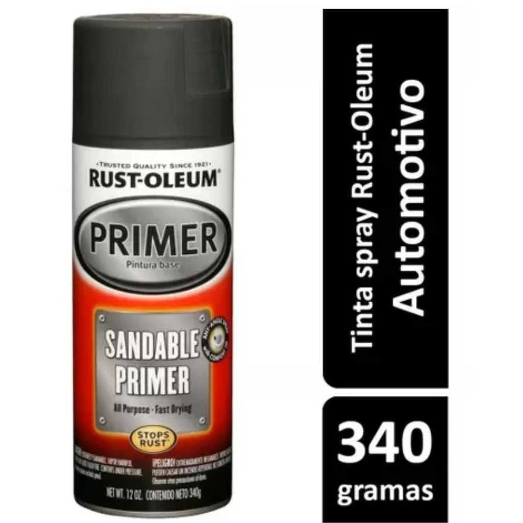 Spray Primer Automotivo Preto Lixável - Rust-oleum - Faz a Boa!