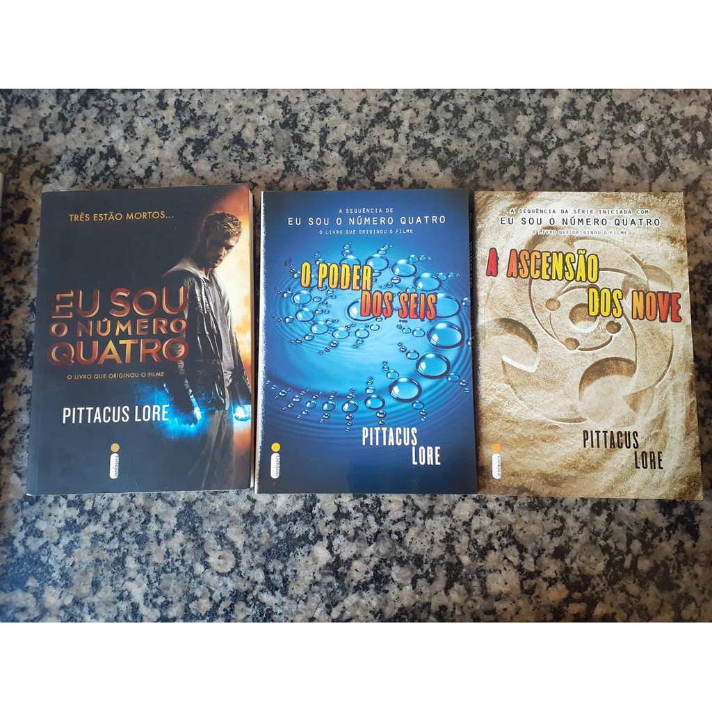 Livros Série Os legados de Lorien 3 livros: Eu sou o número 4, O poder ...