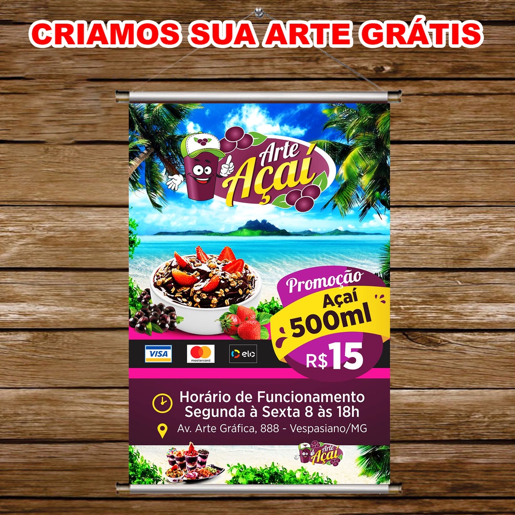 BANNER PERSONALIZADOS EM LONa - ARTE GRÁTIS | Shopee Brasil