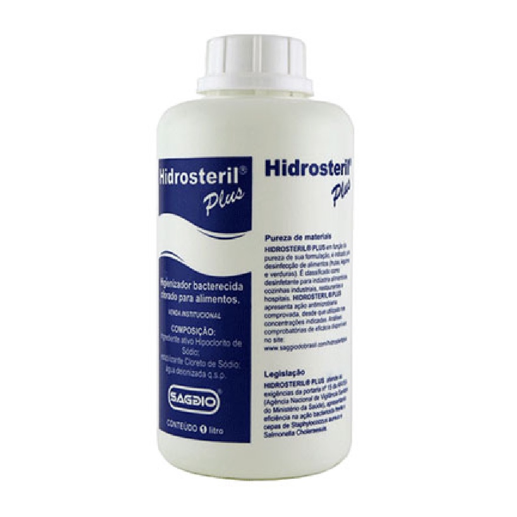 Hidrosteril Plus 1 Litro Germicida Para Alimentos Bactericida Verduras ...