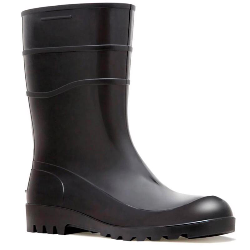 Bota de PVC Cano Curto Preta Fujiwara Ca 38200 | Shopee Brasil