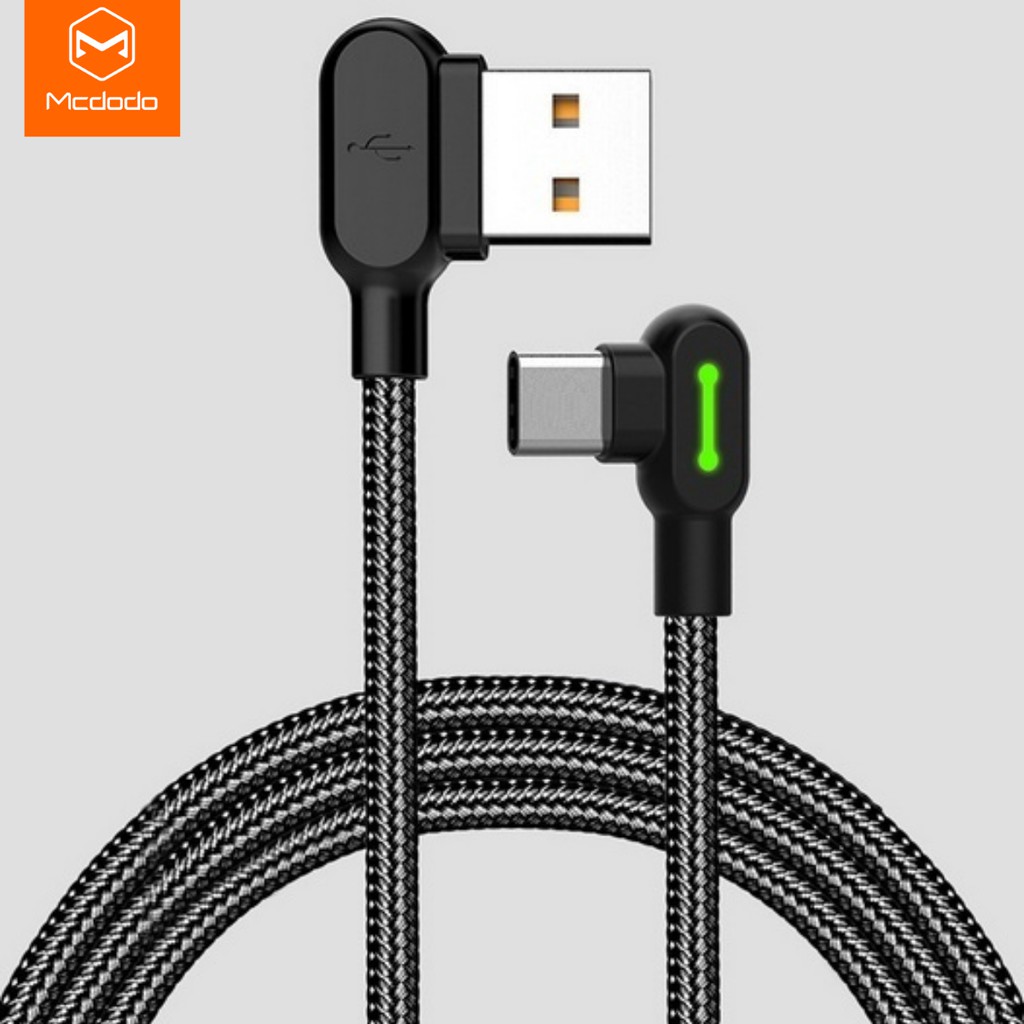 Cabo P/ Carregador USB Tipo C 2A 90º - Mc Dodo | Shopee Brasil