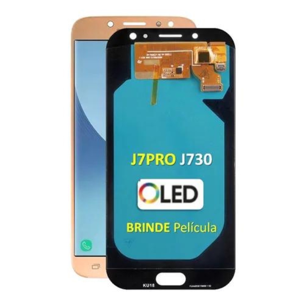 Tela Frontal Touch Display Oled Para J7 Pro J730 Película | Shopee Brasil