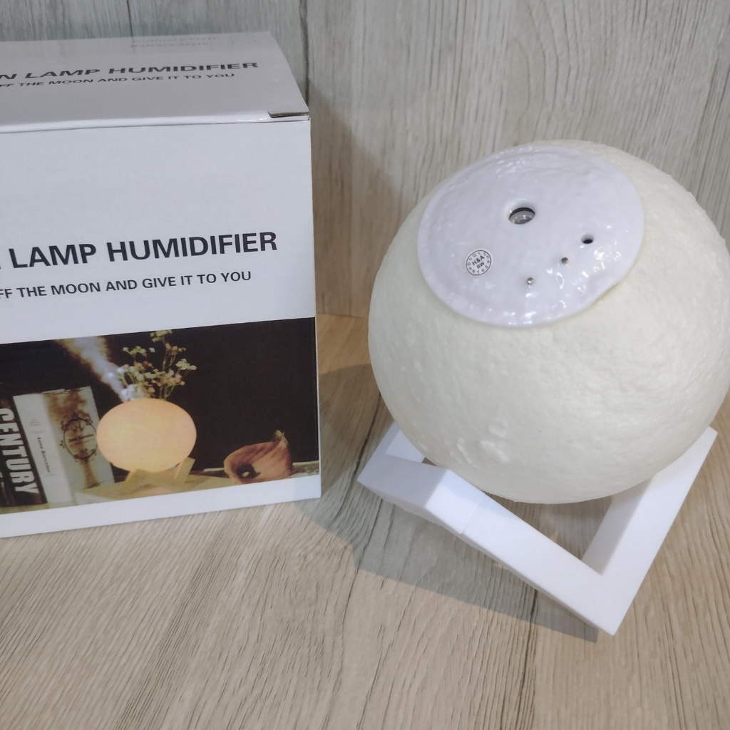 Umidificador De Ar Difusor de aroma Formato De Lua Cheia 3d Led ...