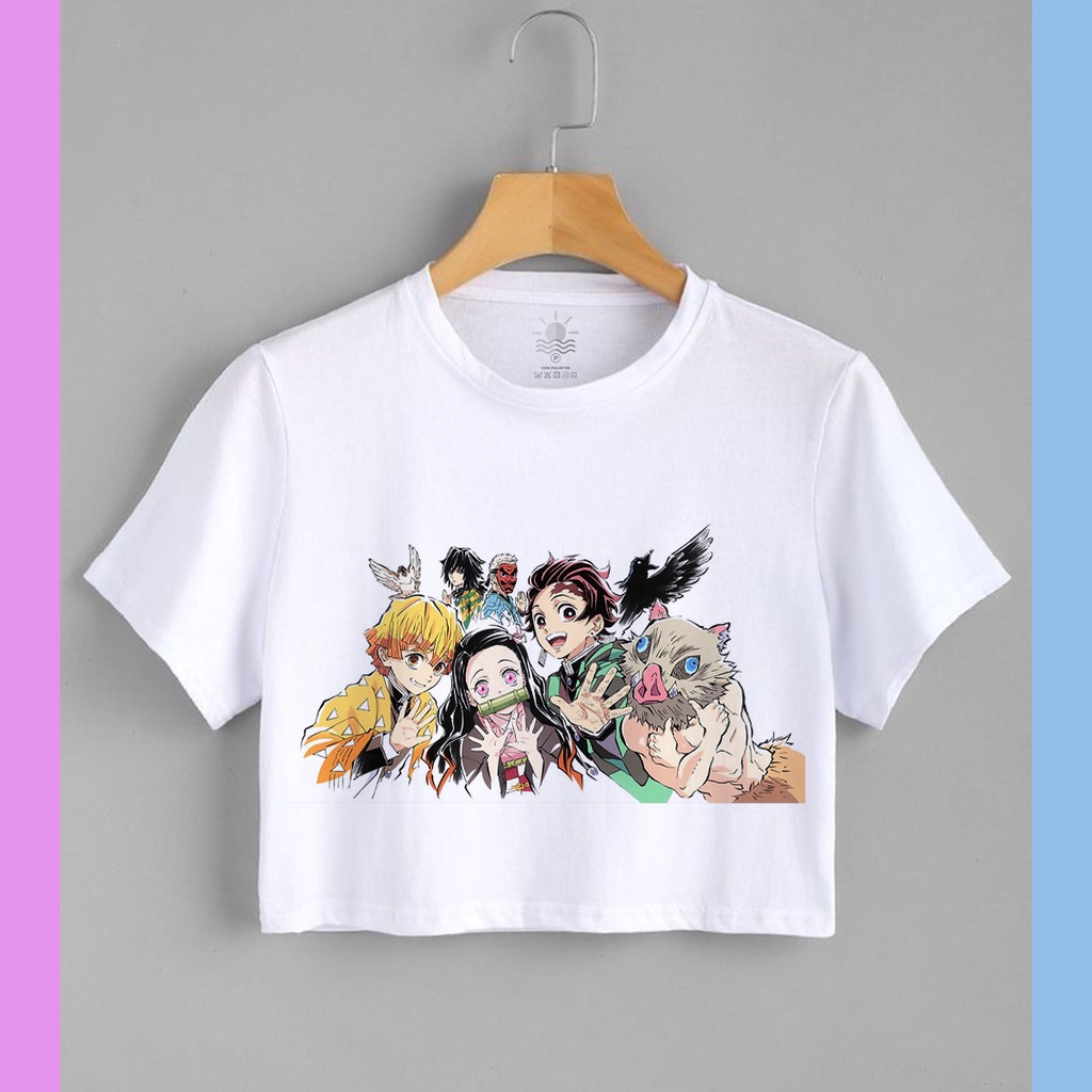 Cropped Demon Slayer Anime | Shopee Brasil