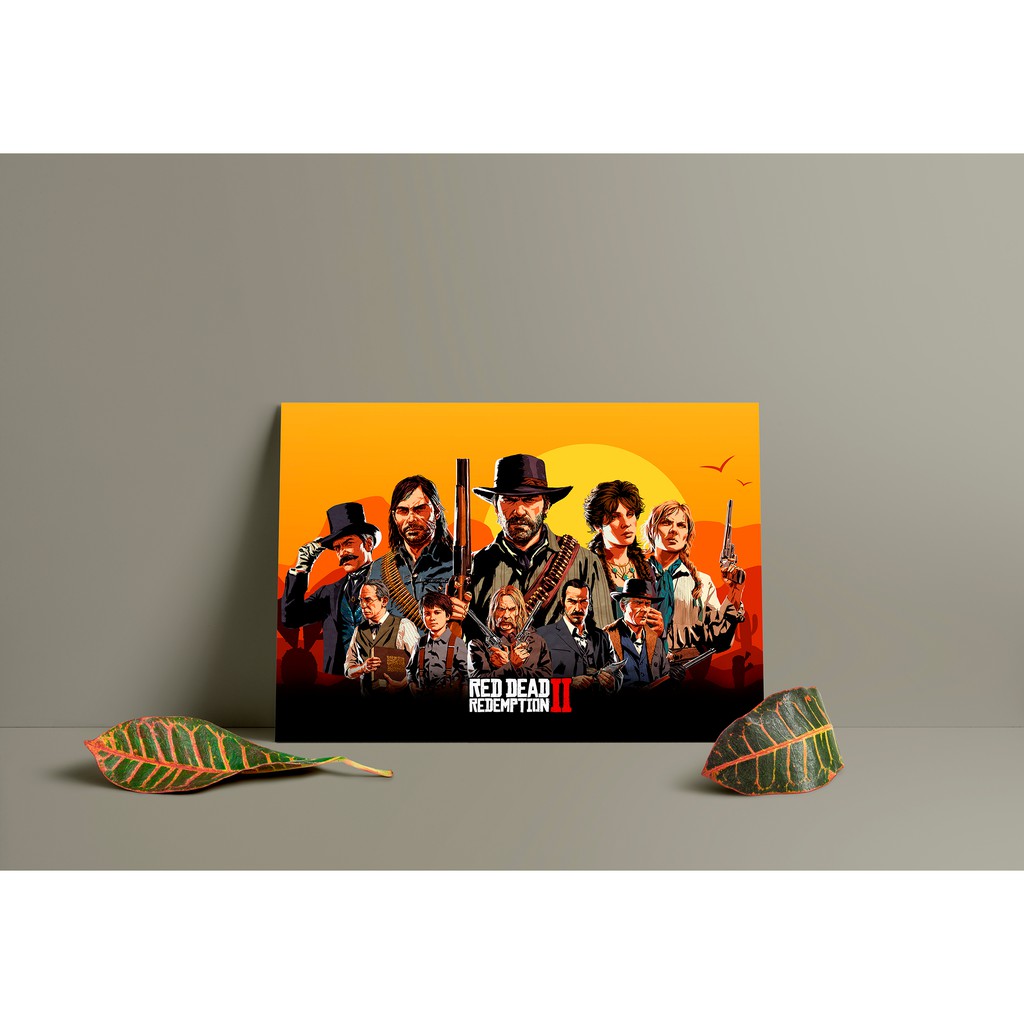 Placa Quadro decorativo Red Dead Redemption 2 | Shopee Brasil