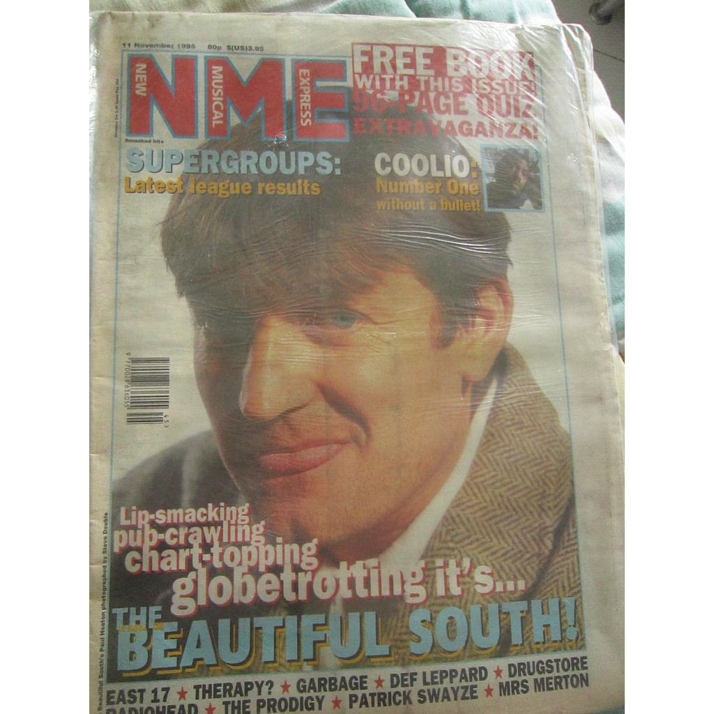 Revista Nme New Musical Express 11-11-1995 - Garbage - Radiohead ...