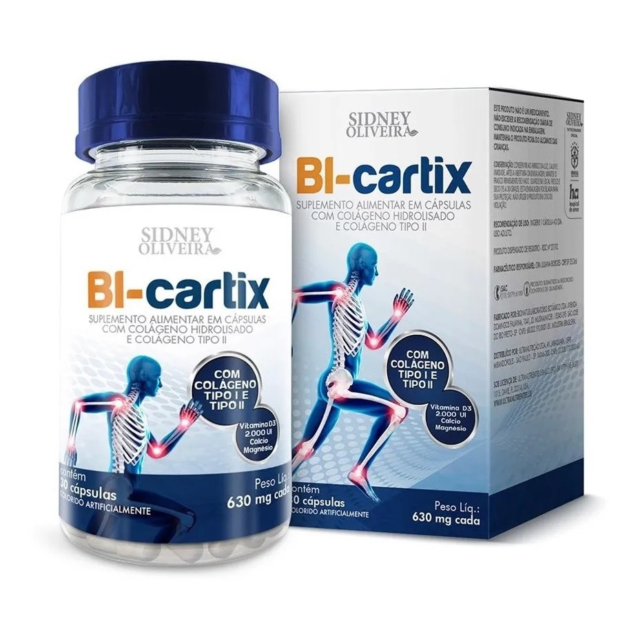 Bi-cartix Colágeno Tipo I E Colágeno Tipo Ii 30 Cápsulas | Shopee Brasil