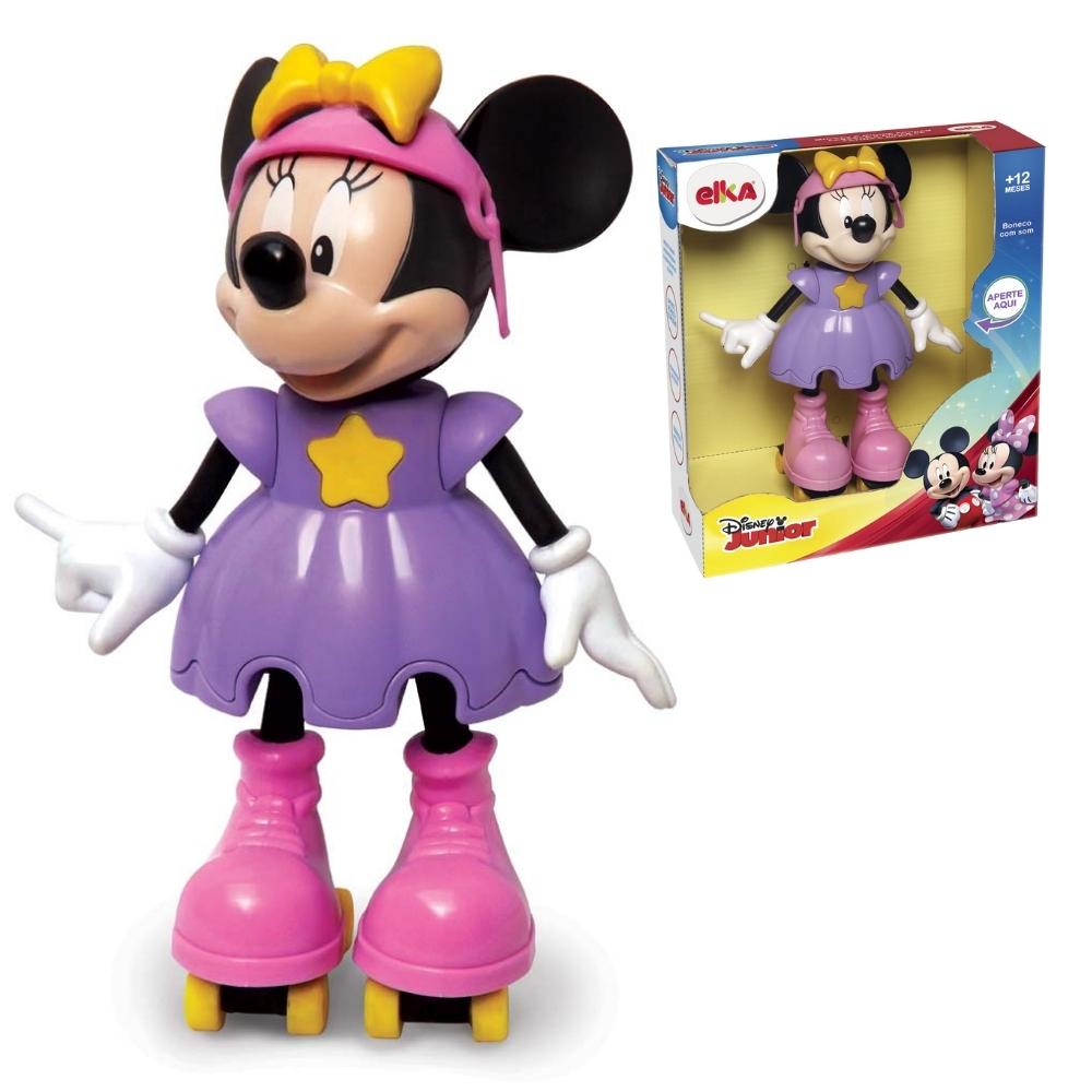 Boneca Infantil Minnie Patinadora Disney Elka | Shopee Brasil