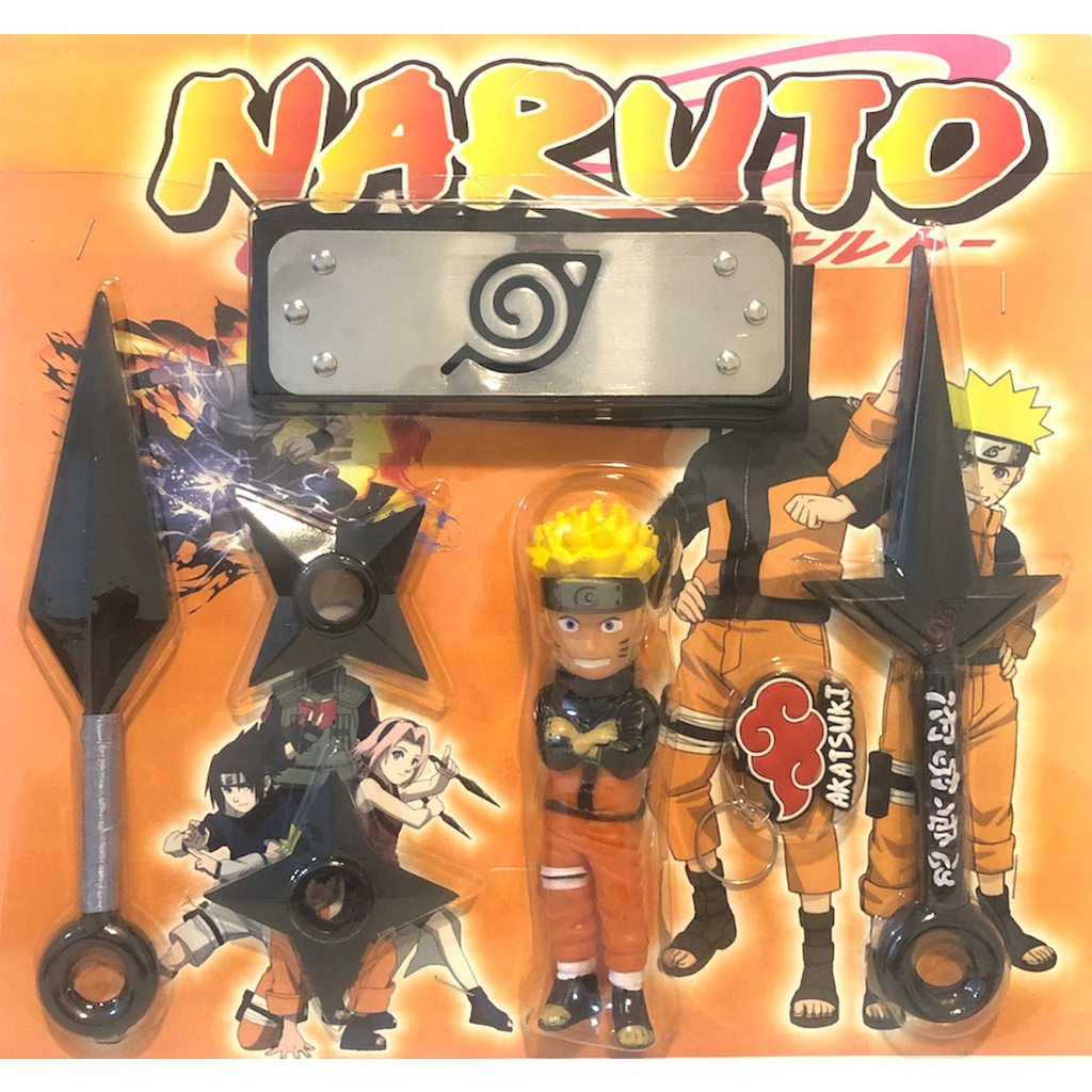 Kit de Naruto 6 peças - Cartela grande | Shopee Brasil