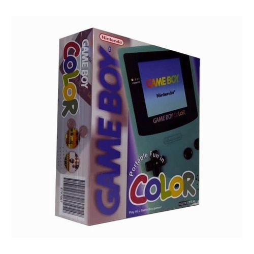 Caixa Vazia Game Boy Color Azul Em Madeira Mdf - Escorrega o Preço