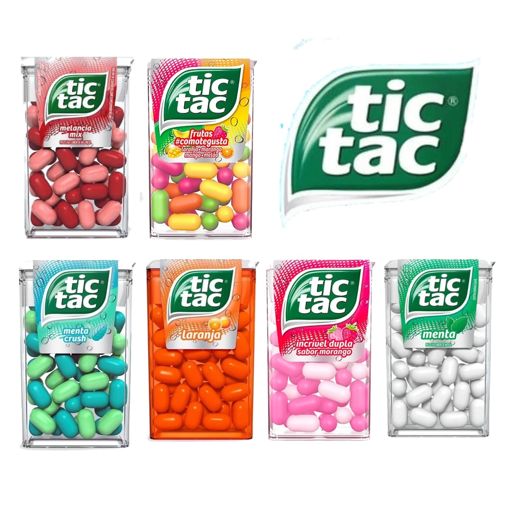 Pastilha Tic Tac Sabores Display 203g c/14 Unidades - Ferrero | Shopee ...