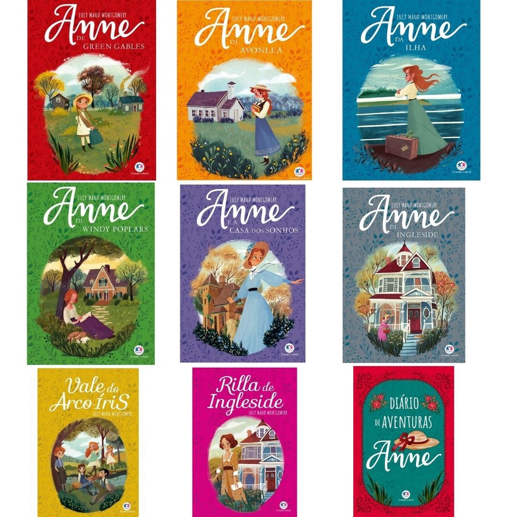Livros de Serie Anne With an E de 1 ate 8 e Caderno | Shopee Brasil