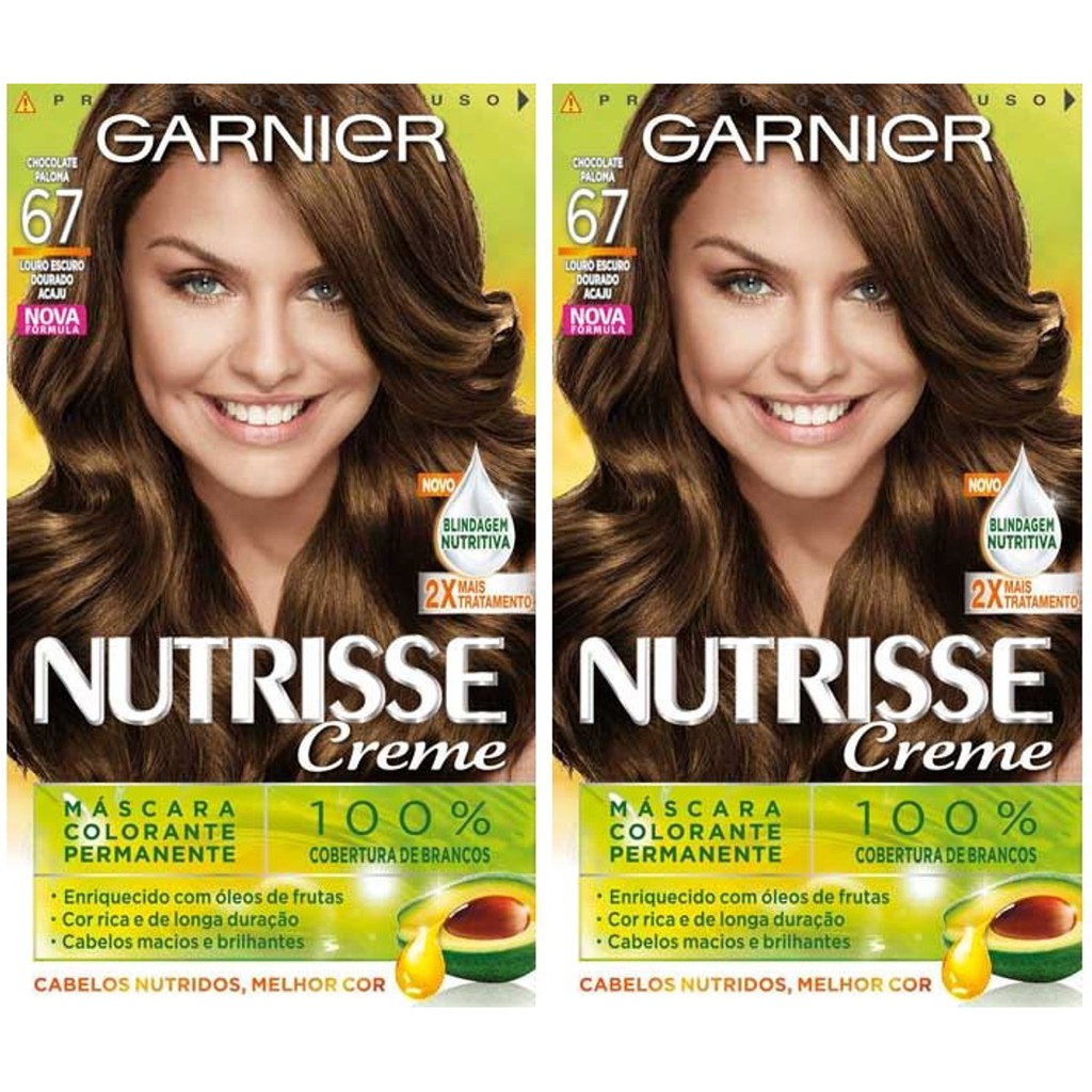 Kit 2 Tintura Nutrisse Chocolate 67 | Shopee Brasil