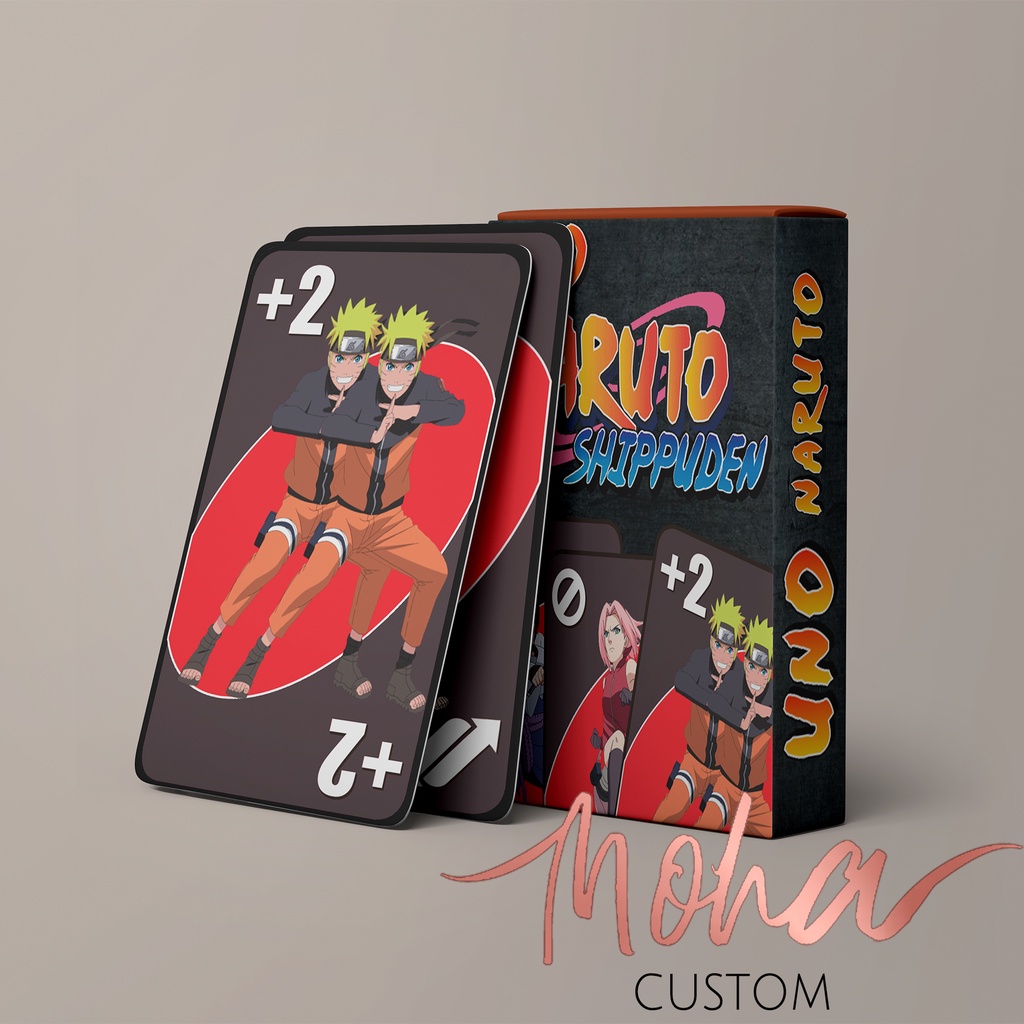 UNO Naruto Shippuden (Naruto, Sasuke, Sakura) Jogo de Cartas - 108 ...