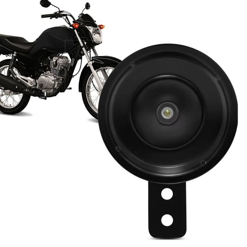 Buzina Eletromagnética Universal 12V Preto - Paquerinha | Shopee Brasil