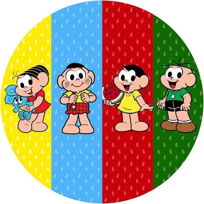Adesivo Decorativo Parede Infantil Turma Da Mônica Personagens | Shopee ...